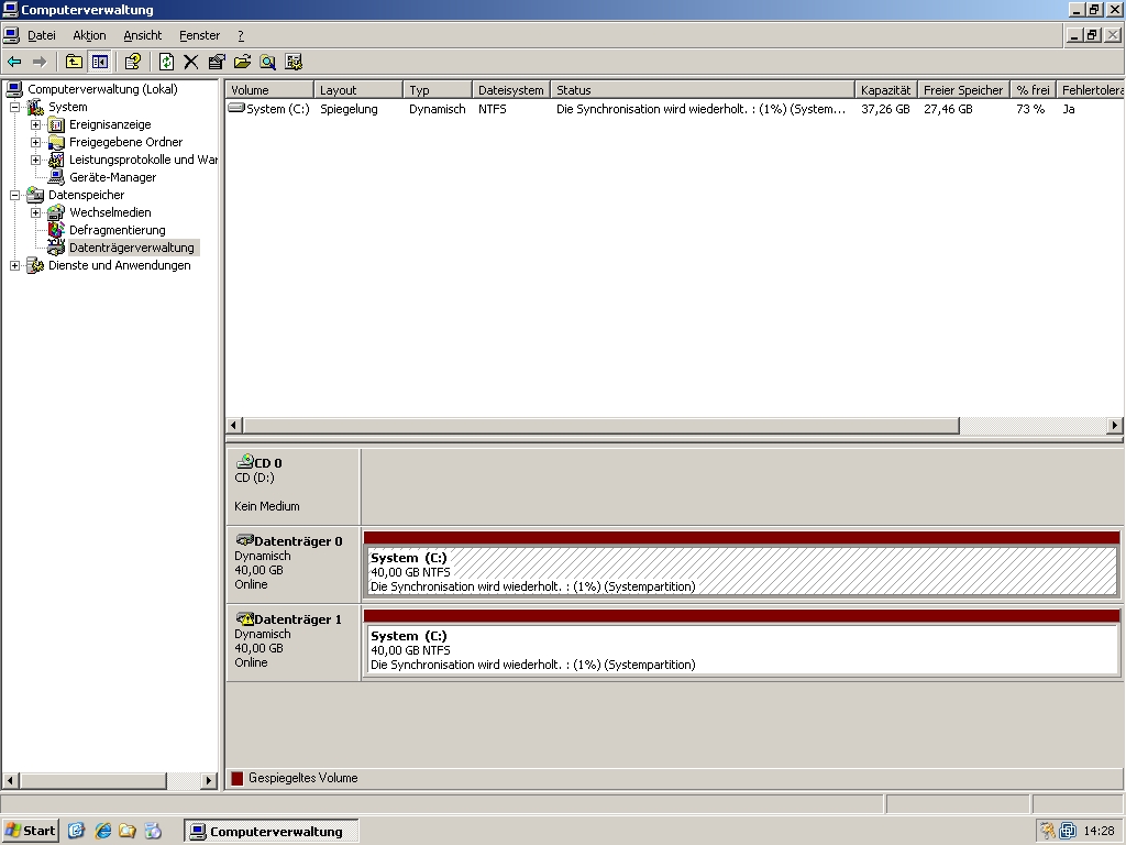 Software - RAID 1 in Windows Server 2003 konfigurieren