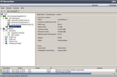 Windows: Fujitsu ServerView RAID Manager unter Hyper-V Server 2012 ...