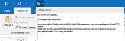 Outlook: AutoText für wiederkehrende Mail-Texte – Andy's Blog