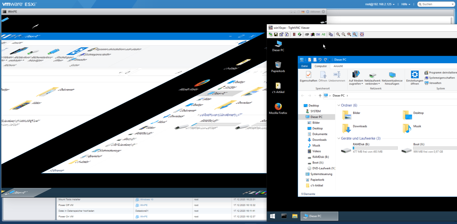 VMware ESXi 7.x: Anzeigefehler bei WinPE-basierten Medien – Andy's Blog